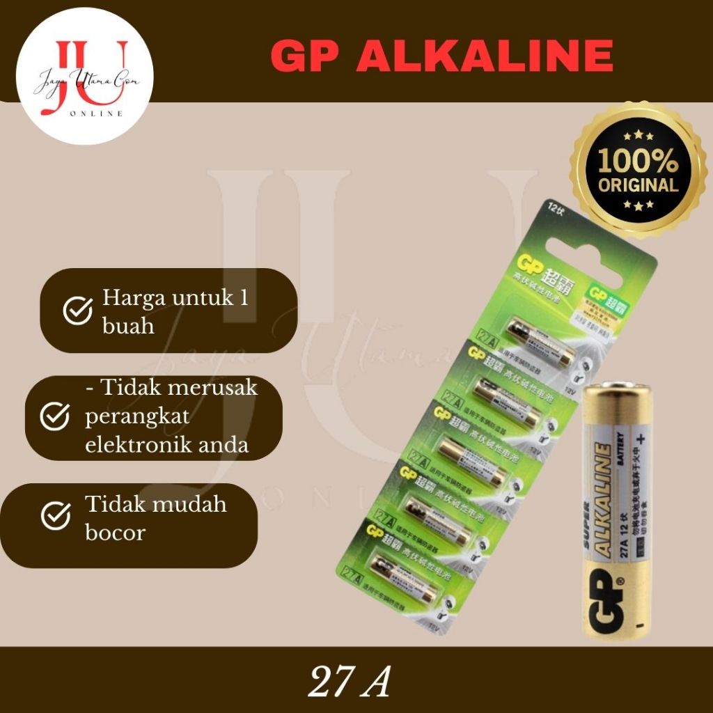 Jual Baterai GP Alkaline 27A ORIGINAL A27 | Shopee Indonesia