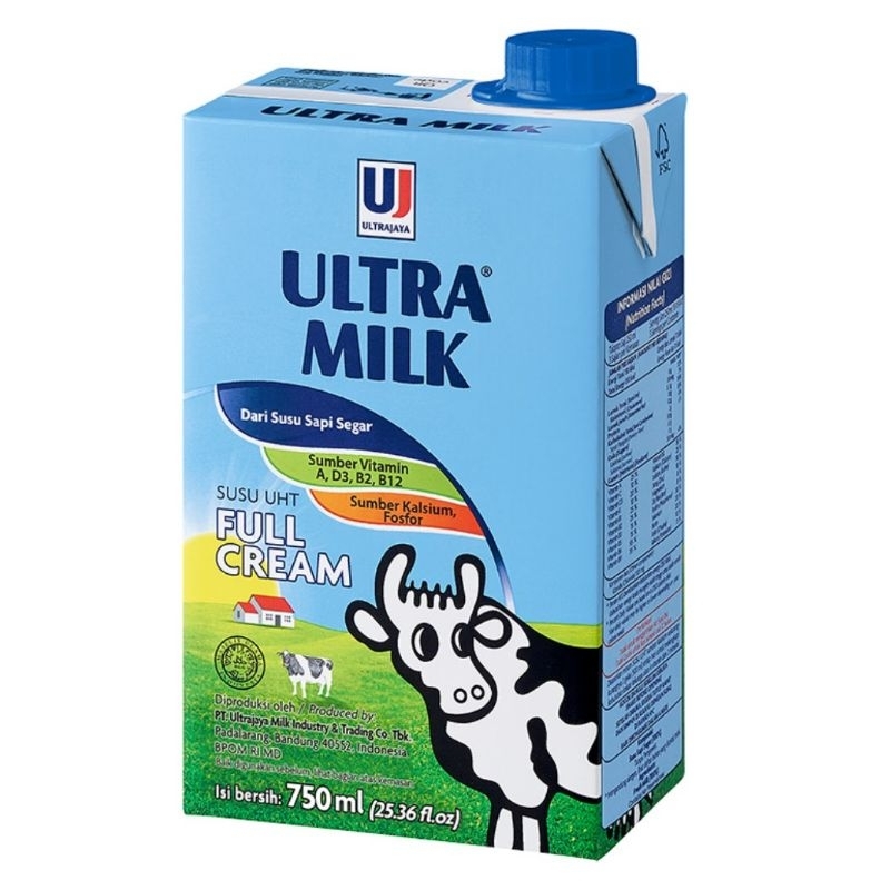 Jual ULTRA MILK SUSU UHT DARI SUSU SAPI SEGAR SUMBER VITAMIN KALSIUM ...