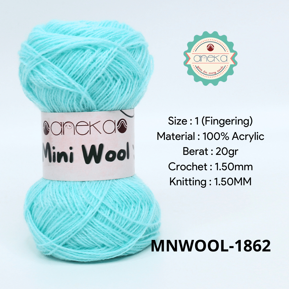 Jual ANEKA - Benang Rajut Mini Wool / / Wol / Siet Yarn - 1862 | Shopee ...