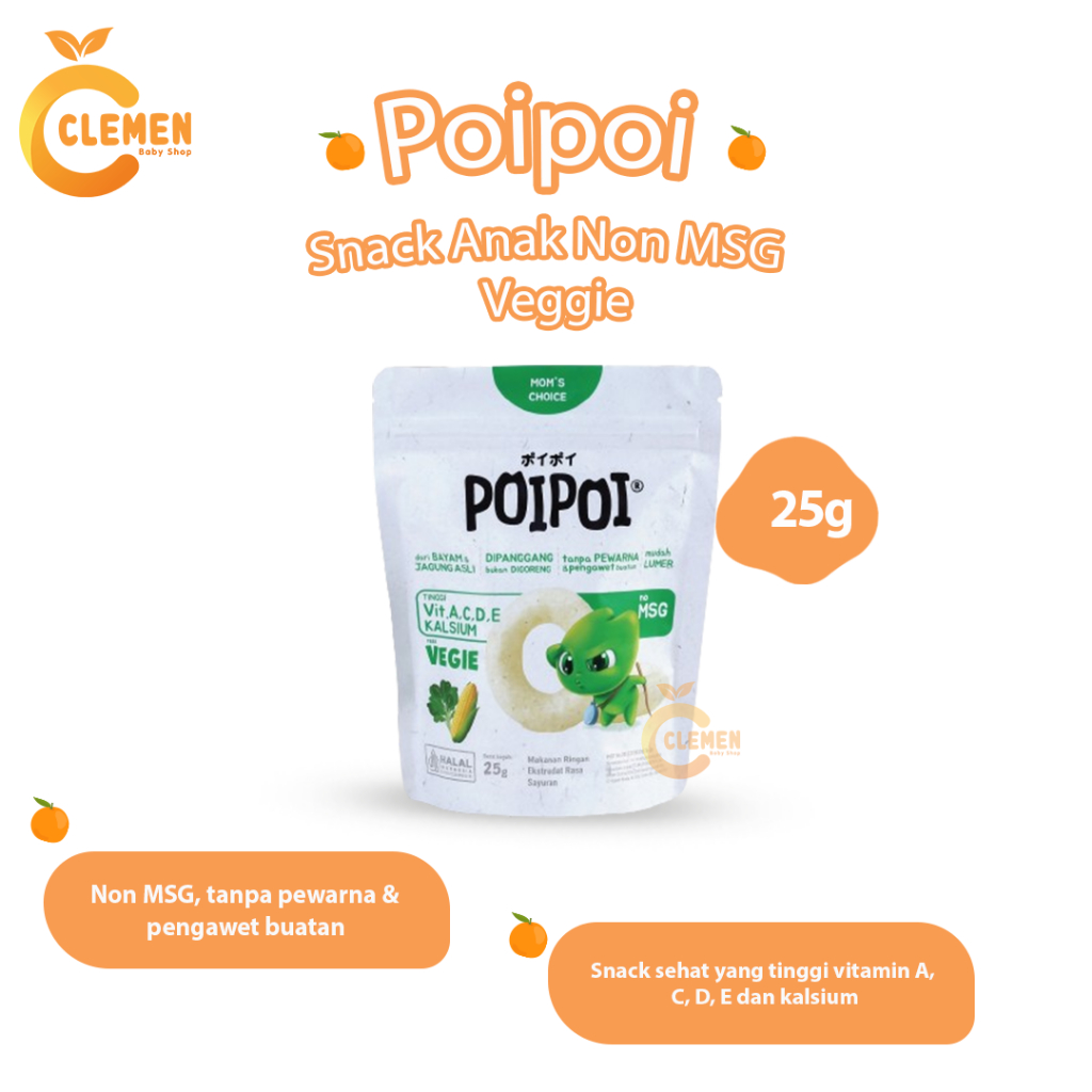 Jual Poipoi Snack Anak Non MSG - Veggie | Shopee Indonesia