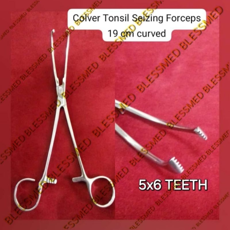 Jual Colver Tonsil Forcep 19cm Premium Quality | Shopee Indonesia