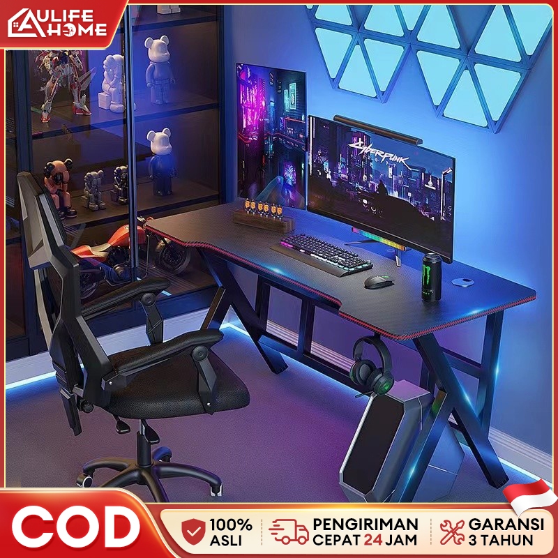 Jual Meja Gaming Karbon Meja Komputer Minimalls Meja Kantor Meja Kerja Serbaguna Meja Laptop ...