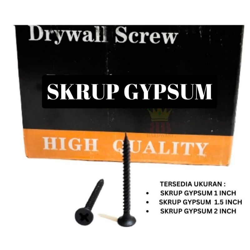 Jual SKRUP GYPSUM MAJESTY UKURAN 1 INCH/1.5INCH/2INCH/DRYWALL SEKRUP ...