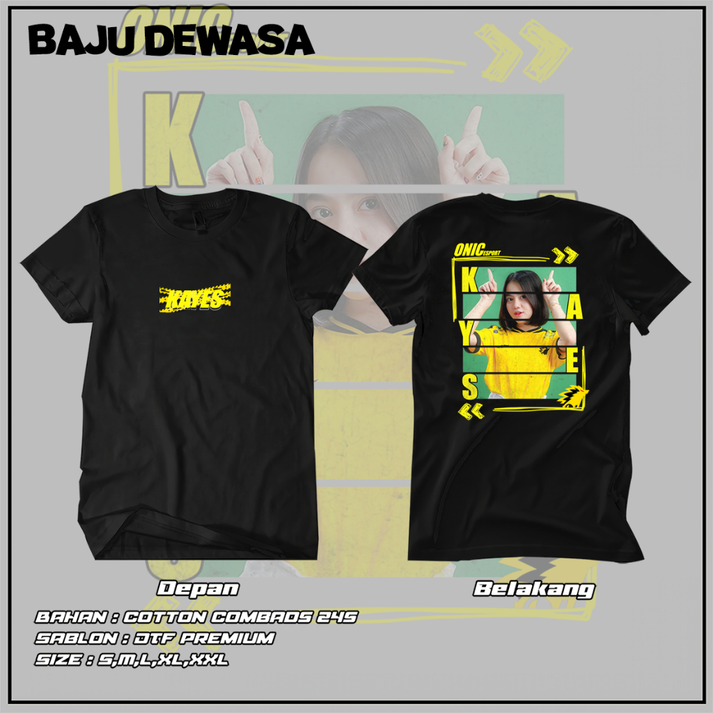 Jual Baju Dewasa Onic Esports - Sonic Merchandise - Brand Ambasador ...