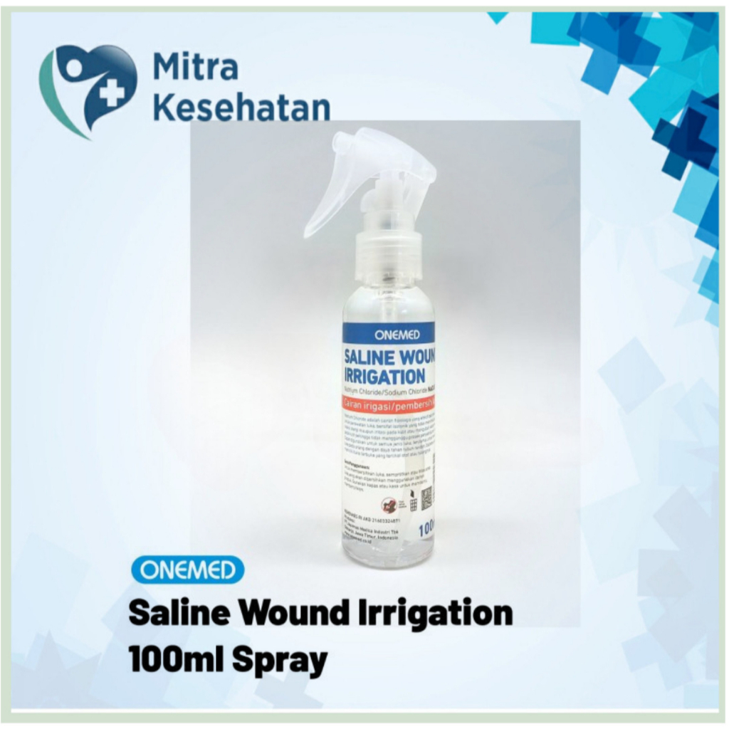 Jual ONEMED Saline Wound Irrigation Spray 100 Ml - Cairan Cuci Luka ...