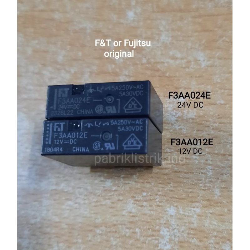 Jual Relay F T FT F3AA024E atau F3AA012E F&T Fujitsu original 12V atau 24V DC | Shopee Indonesia