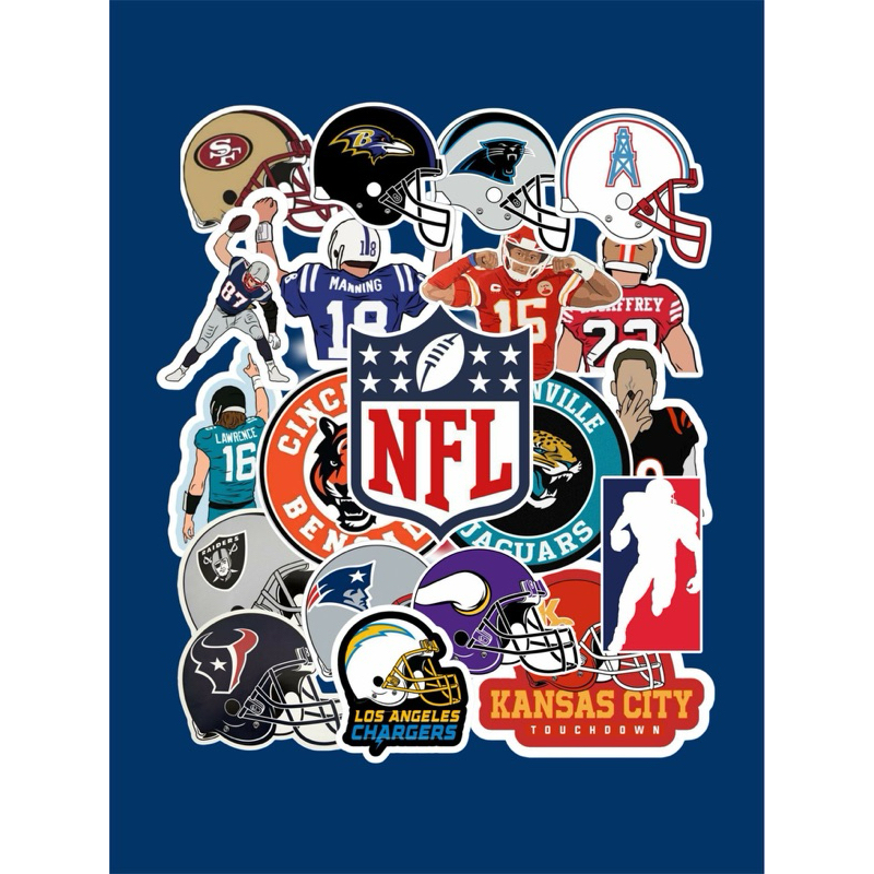 Jual Stiker AMERICAN FOOTBALL NFL Edition | Stiker Laptop | Stiker ...
