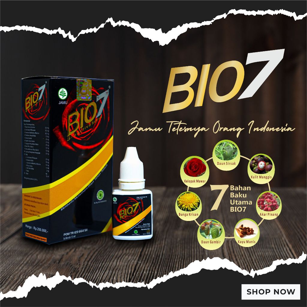 Jual BIO7 JAMU TETES MANJUR KHASIATNYA | Shopee Indonesia