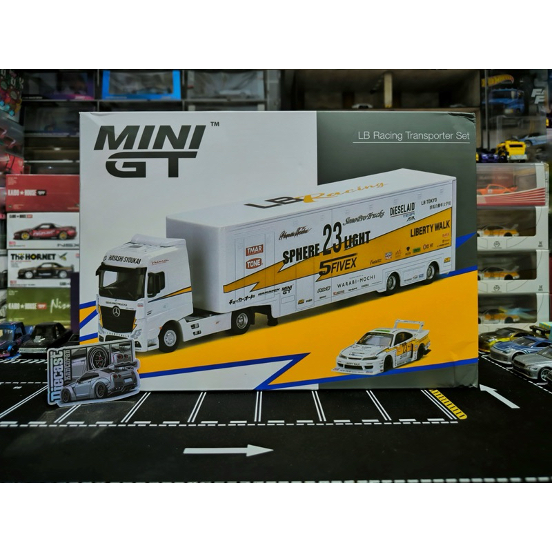 Jual Mini GT MGTS0004 MGT Mercedes-Benz Actros w/ Racing Transporter ...