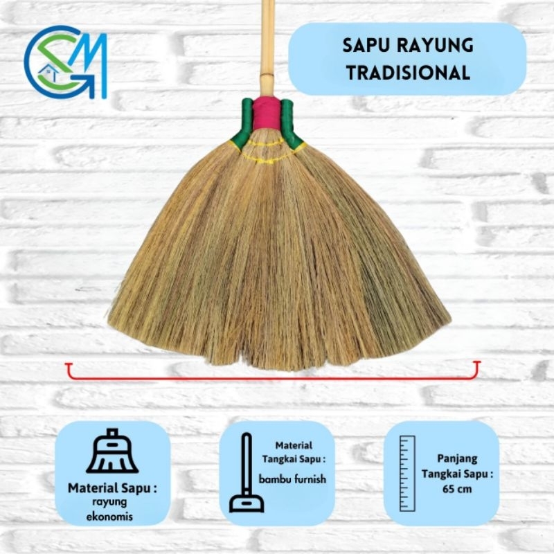 Jual SAPU RAYUNG TRADISIONAL / RAYUNG GAGANG BAMBU | Shopee Indonesia