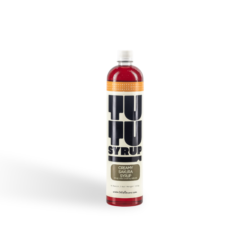 Jual Tutu Flavors Creamy Sakura Syrup 1000ml - Sirup rasa Creamy Sakura ...