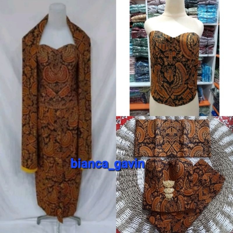 Jual Baju Basahan Adat Jawa / Kamisol + Selendang + Jarik Instan ...