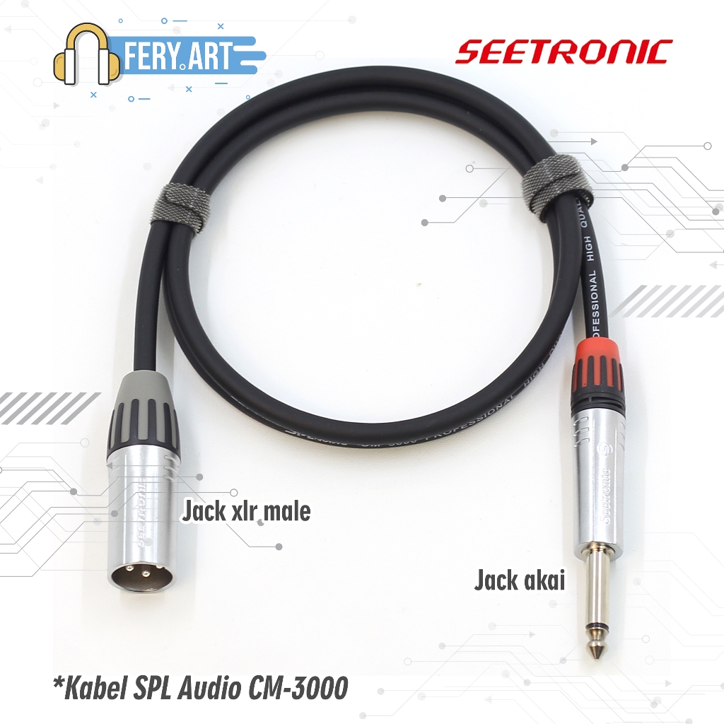 Jual Kabel input aksesoris power mixer XLR Male to Akai Seetronic x SPL ...
