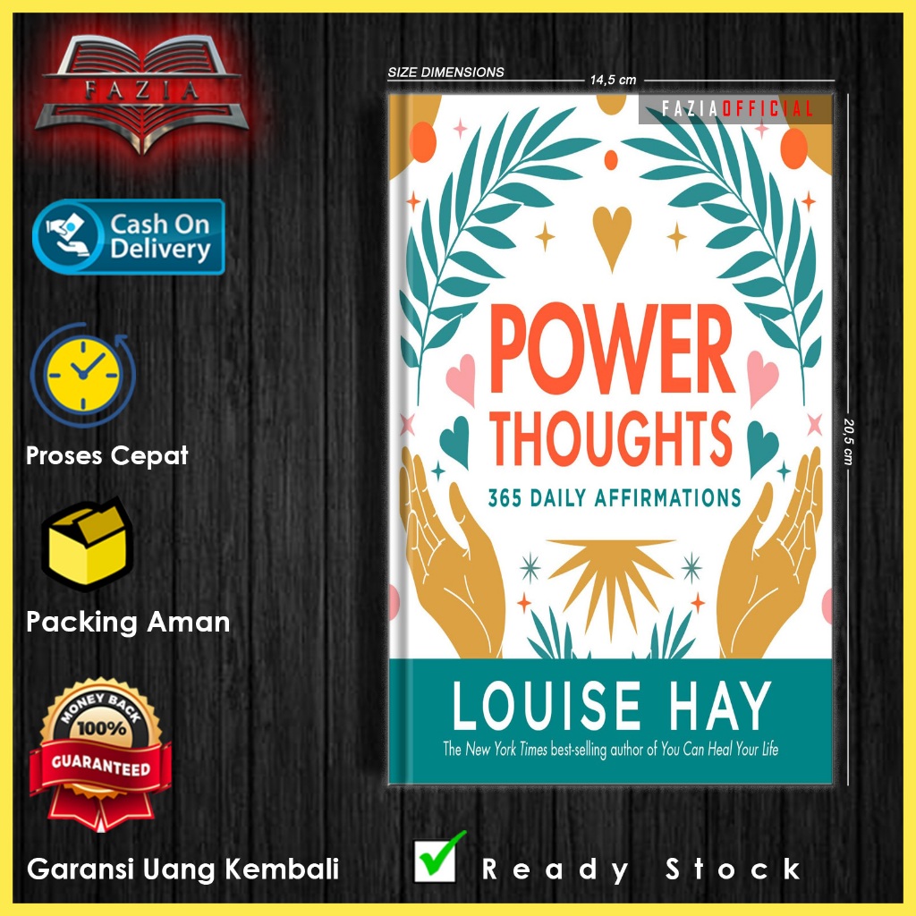 Jual Power Thoughts: 365 Daily Affirmations by Louise Hay (English ...