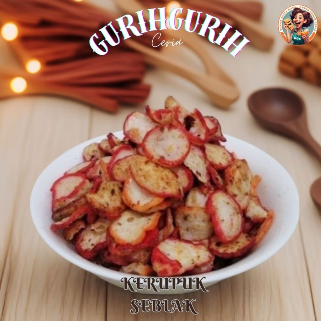 Jual KERUPUK SEBLAK MINI KERING KENCUR PEDAS 50-250gr - CEMILAN PEDAS ...