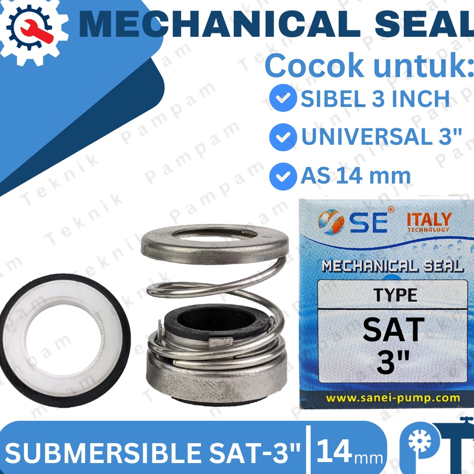Jual Produk KCe MECHANICAL SEAL SATELIT 3 POMPA SUBMERSIBLE 3in SIBEL 3 INCH SANEI SPAREPART ...