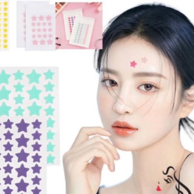 Jual Sticker Jerawat Acne Pimple Patch Bentuk Bintang Karakter Penutup ...