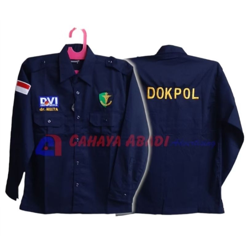 Jual Kemeja DOKPOL Seragam DOKPOL Baju DOKPOL | Shopee Indonesia