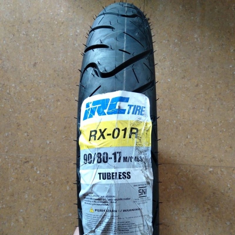 Jual Ban Luar Tubles IRC Ring 17 90 80 RX01R Ban Motor IRC Tire 90/80-17 RX 01-R Rx01 Ring17 ...