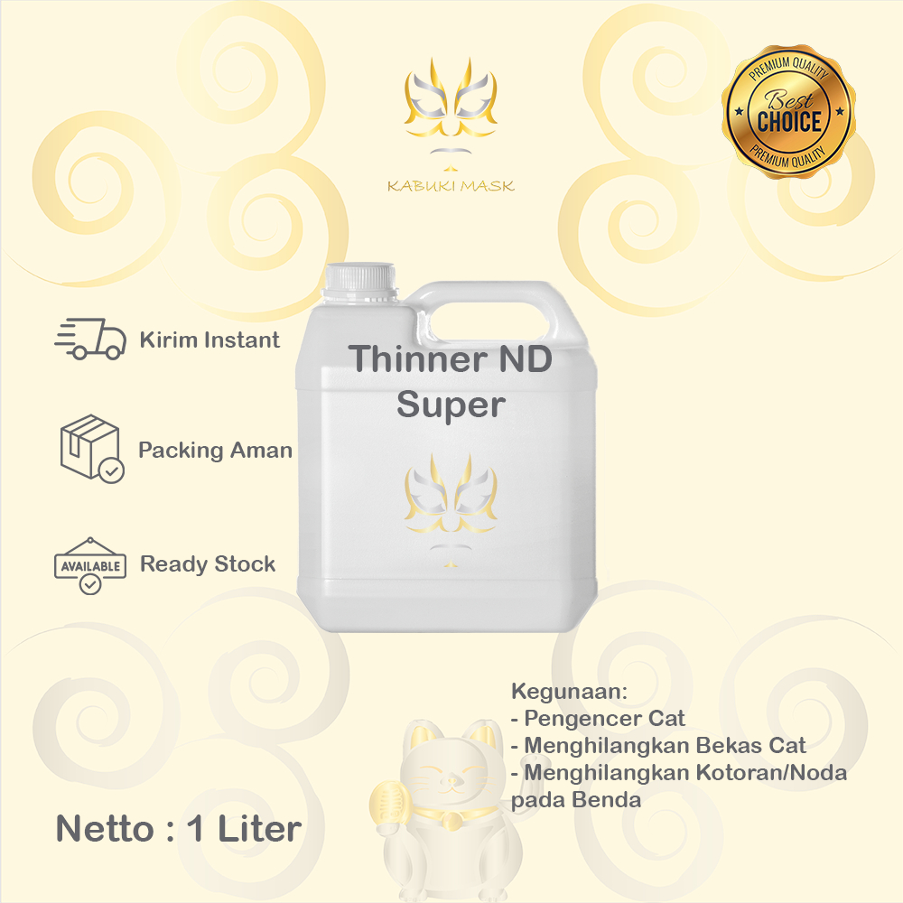 Jual Thinner ND Super 1 Liter/ Tiner ND Super 1 Liter/ Tener ND Super 1 Liter/ Pengencer Cat 1 ...