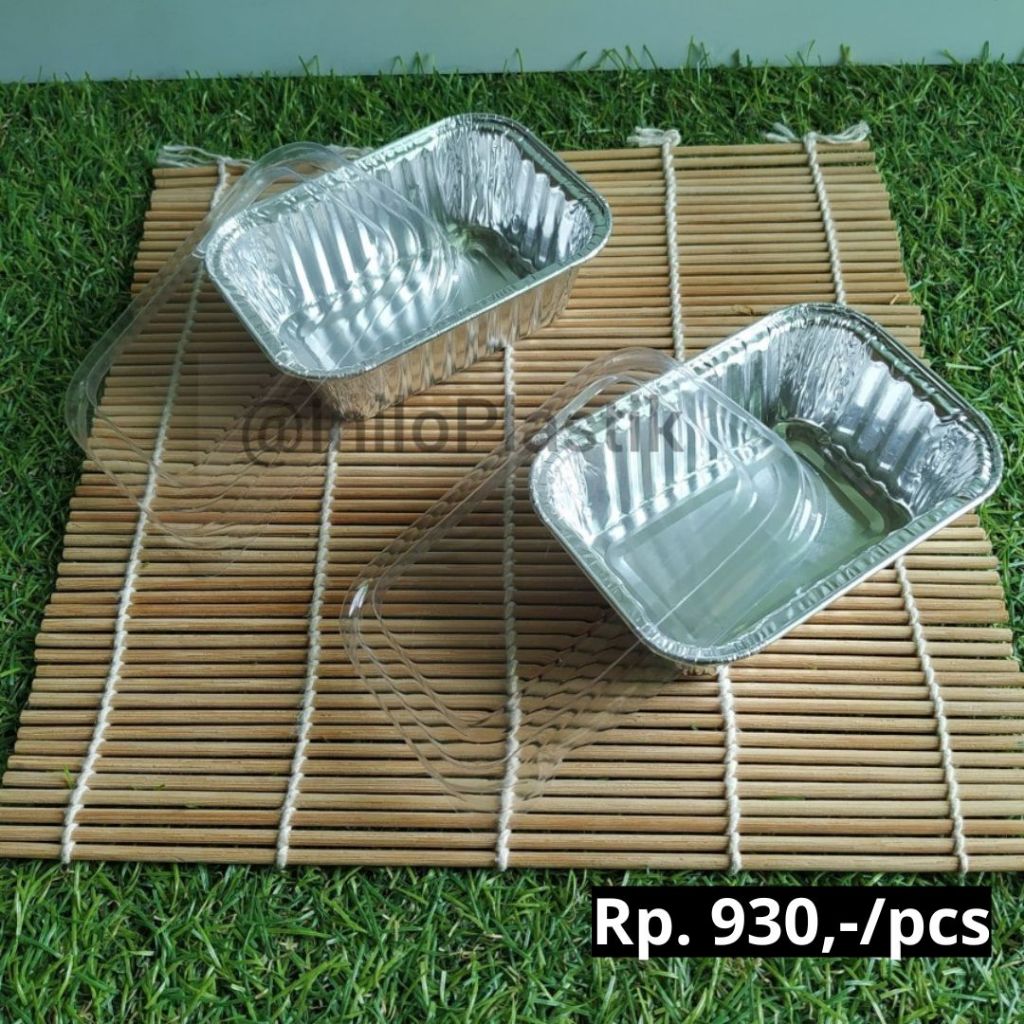 Jual [25pcs] Alumunium foil cup BX 984519 / Aluminium Foil tray + tutup | Shopee Indonesia