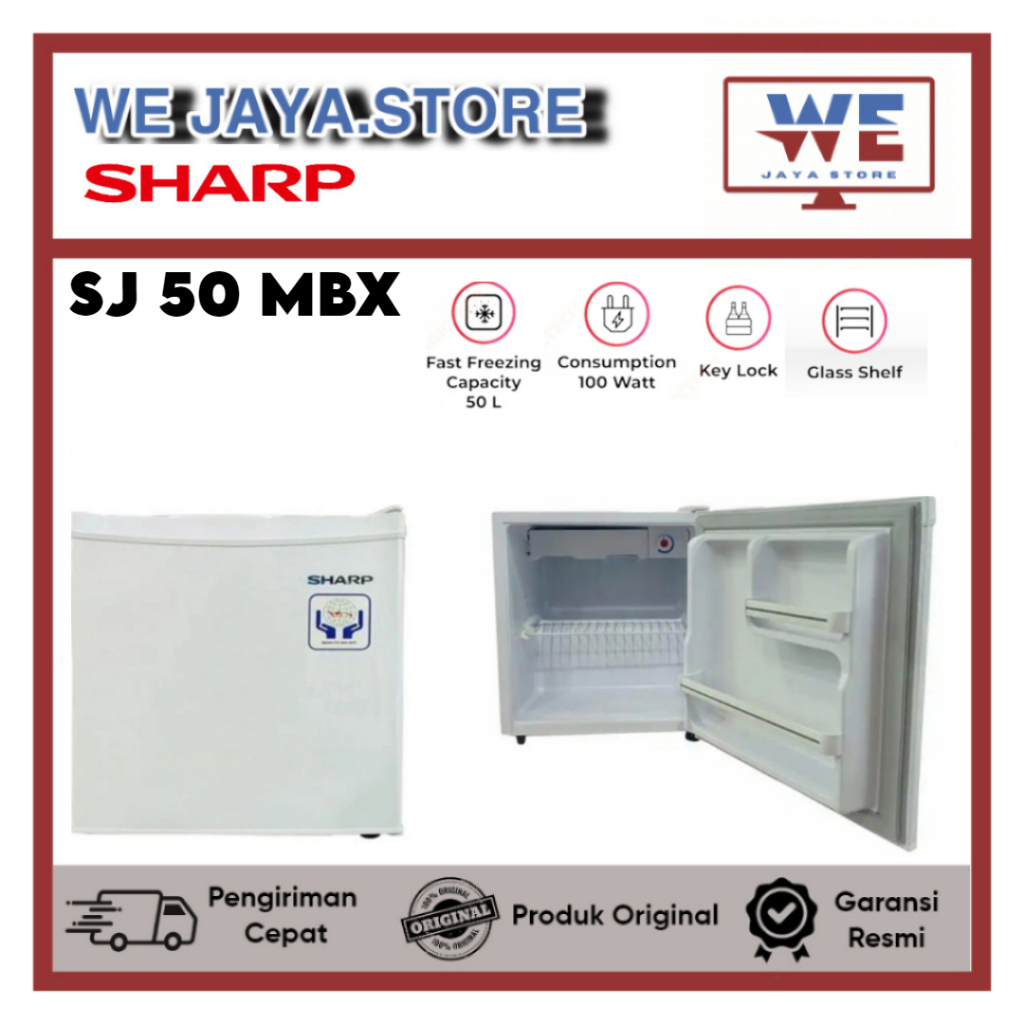Jual KULKAS SHARP 1 PINTU PORTABLE SJ-50MBX | Shopee Indonesia