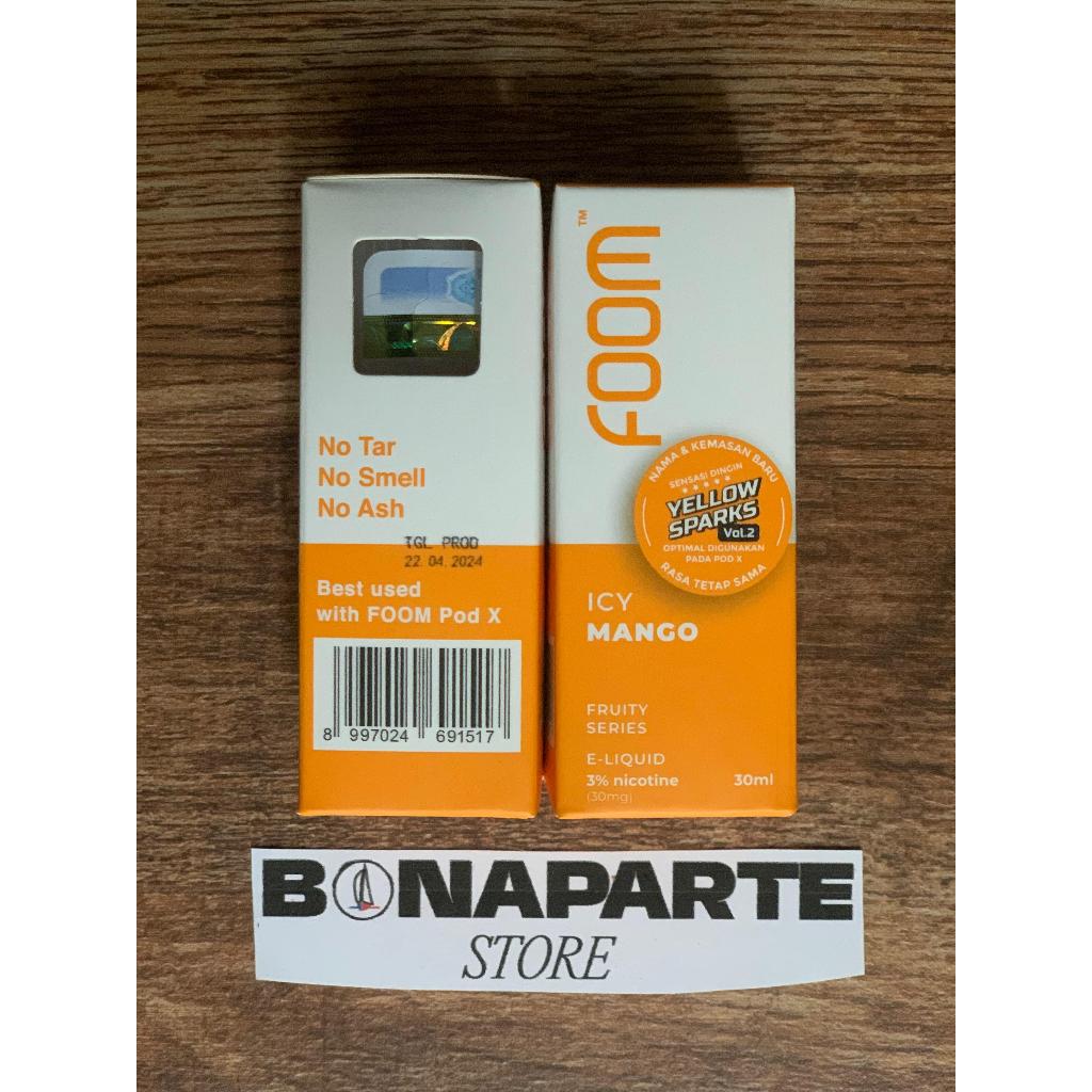 Jual Foom Icy Mango Salt Nic 30ml 30mg Cukai 2024 | Shopee Indonesia