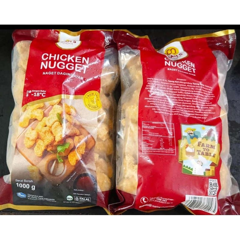 Jual Porto Sam's Choice Chicken Nugget 1kg | Shopee Indonesia