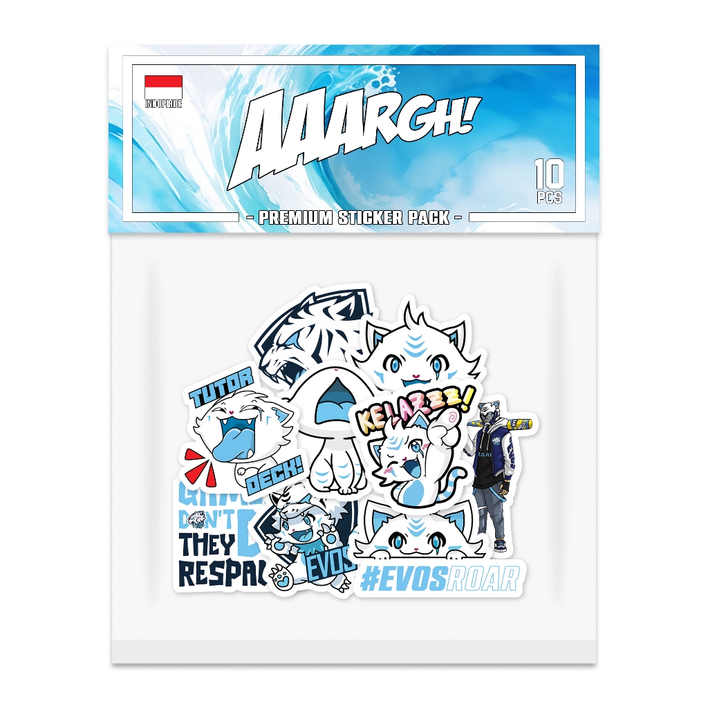 Jual Stiker EVOS ESPORTS Sticker Pack vol. 1 (The White Tiger) | Shopee ...