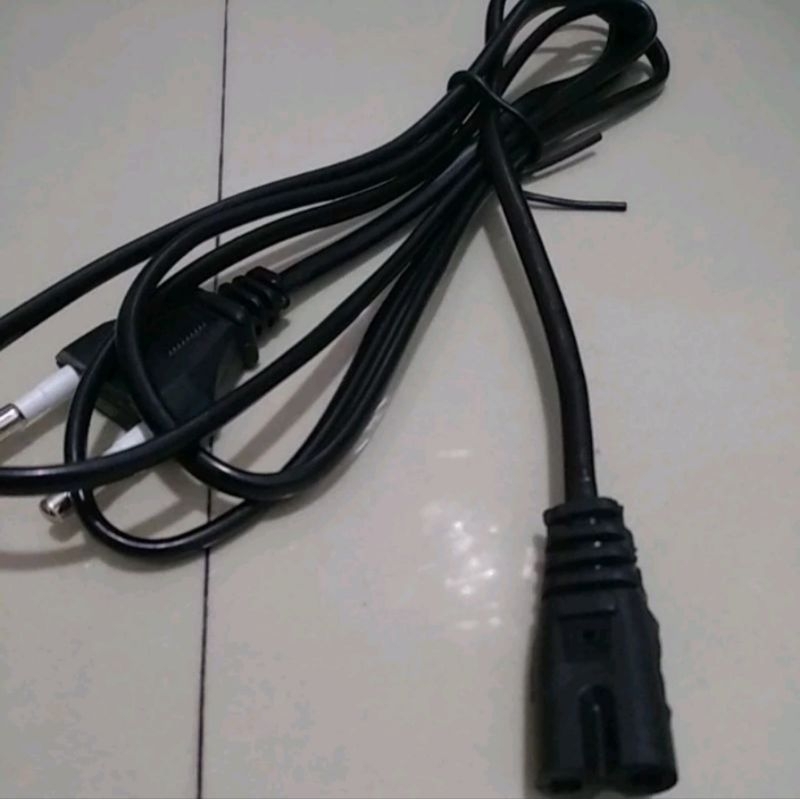 Jual Colokan Lampu TL Neon T5 Kabel Power AC Jack Angka 8 Jek Tape ...