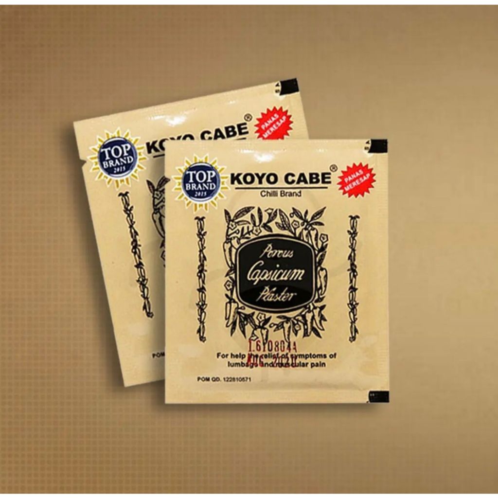 Jual Koyo Cabe 1 Sachet Isi 10 Lembar / Koyo Super Panas Meresap ...