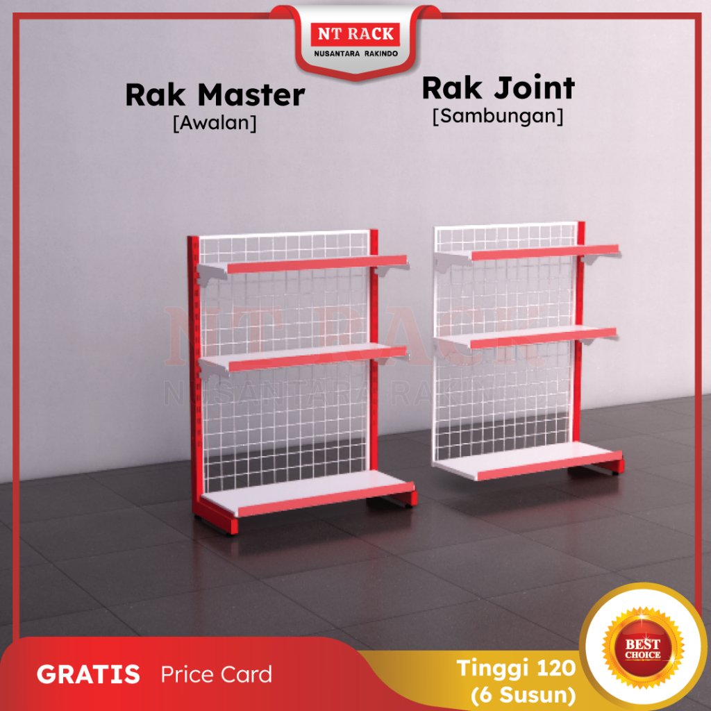 Jual VIA CARGO Rak Toko Single Joint 120 CM 3 Susun (35-30) | Shopee ...