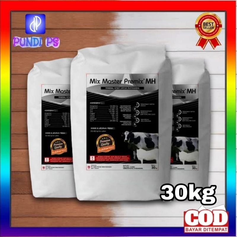 Jual MIX MASTER MH Mineral Hitam Premix 25 KG 1 Karung Sak Untuk Sapi ...