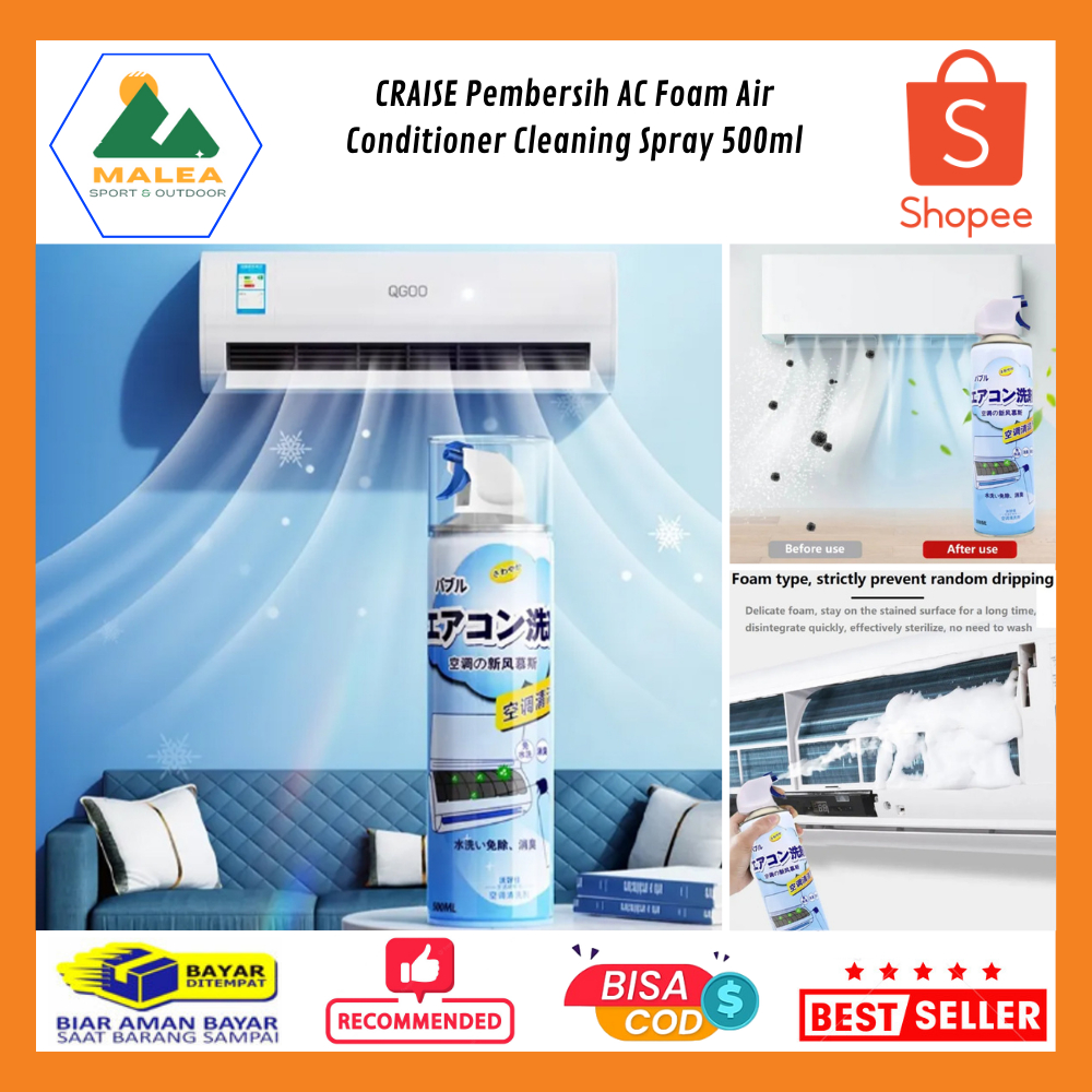 Jual Pembersih AC Foam Air Conditioner Cleaning Spray 500ml / Pembersih ...