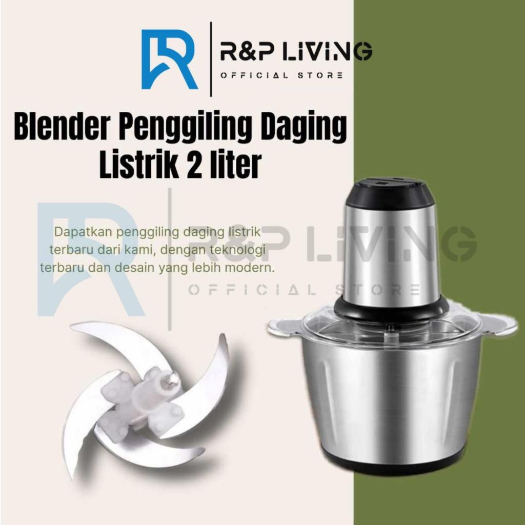 Jual R&P [READY] 2L Blender Chopper Penggiling Daging Pisau Stainless ...