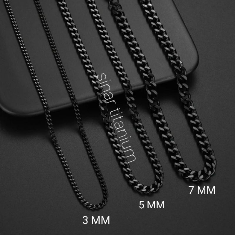 Jual KALUNG TITANIUM PRIA MODEL NK HITAM ANTI KARAT TITANIUM ASLI ...