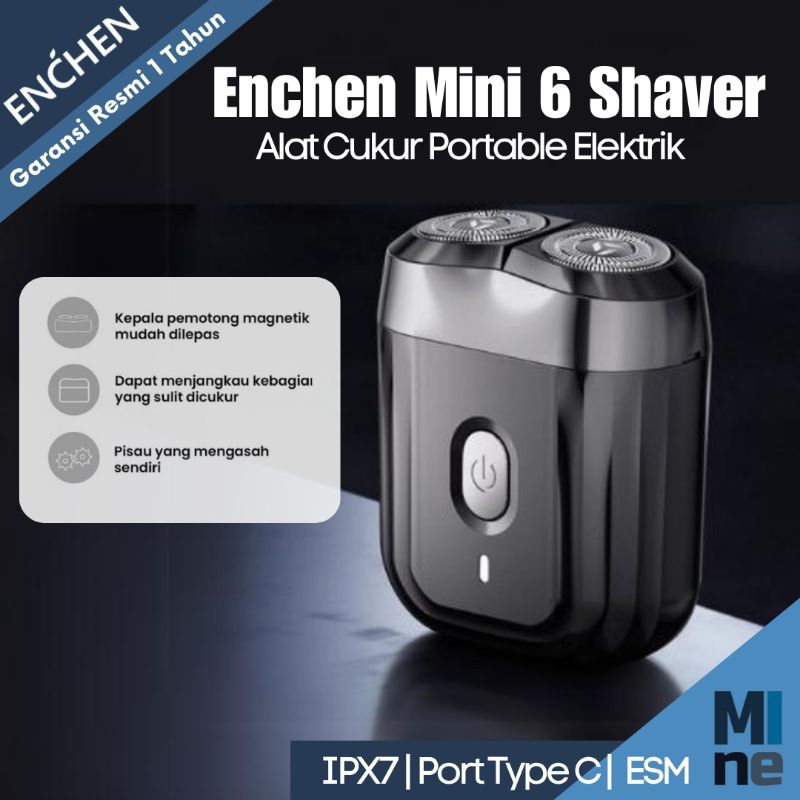 Jual ENCHEN Mini 6 Shaver Alat Cukur Jenggot Elektrik Anti Jepit ...