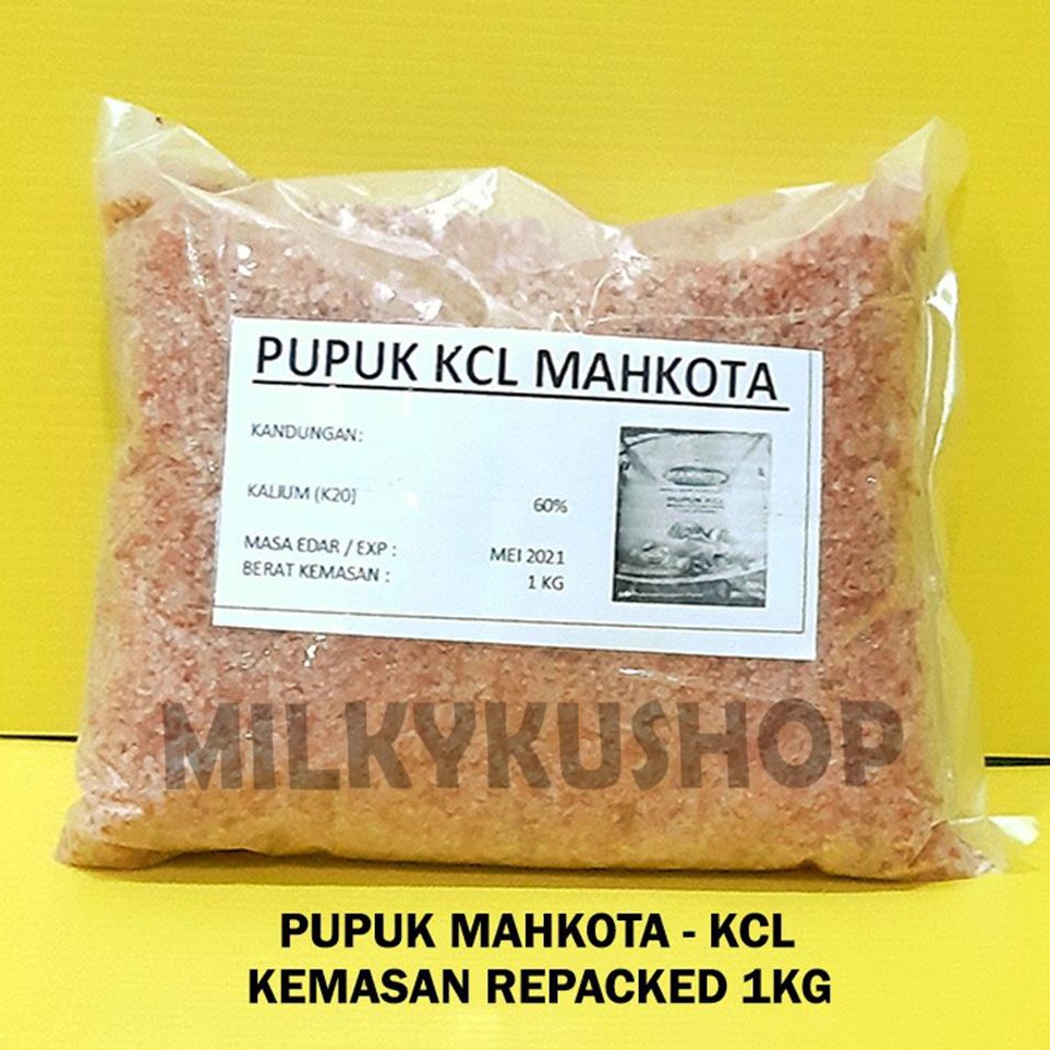 Jual PUPUK KCL MAHKOTA ORIGIN CANADA MURIATE OF POTASH MOP REPACK 1KG ...