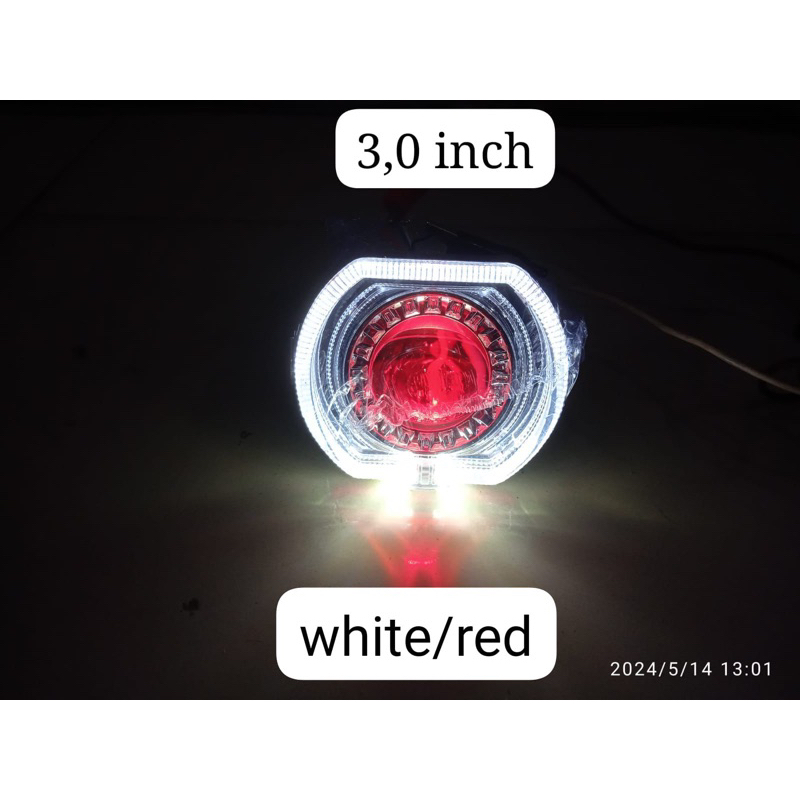 Jual ORIGINAL BILED 2,5 INCHI MINI 30 WATT BLACK EDITION 5 KABEL ...