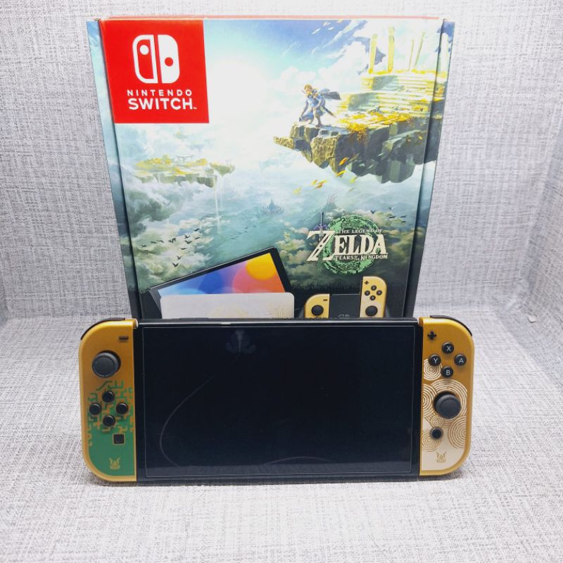 Jual Nintendo Switch OLED OFW Zelda TOTK Edition | Shopee Indonesia