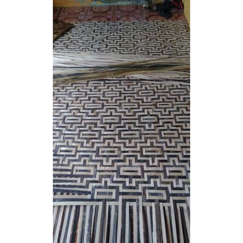 Jual anyaman bambu motif/gedeg motif/bilik bambu/gribig3x2 | Shopee ...