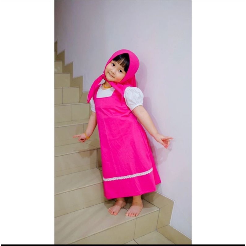 Jual kostum marsha anak terbaru/kostum marsha and the bear/dress marsha ...