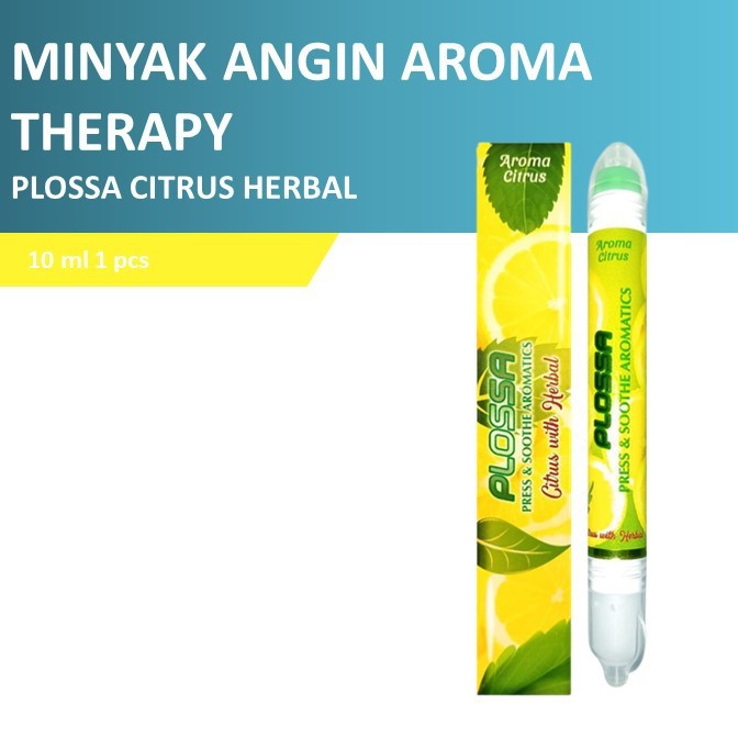 Jual Plossa Inhaler & Roll On Citrus With Herbal 10 ml | Shopee Indonesia