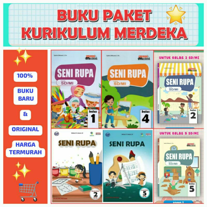 Jual Buku Seni Rupa SD / MI Kelas 1 2 3 4 5 6 Kurikulum Merdeka | Shopee Indonesia