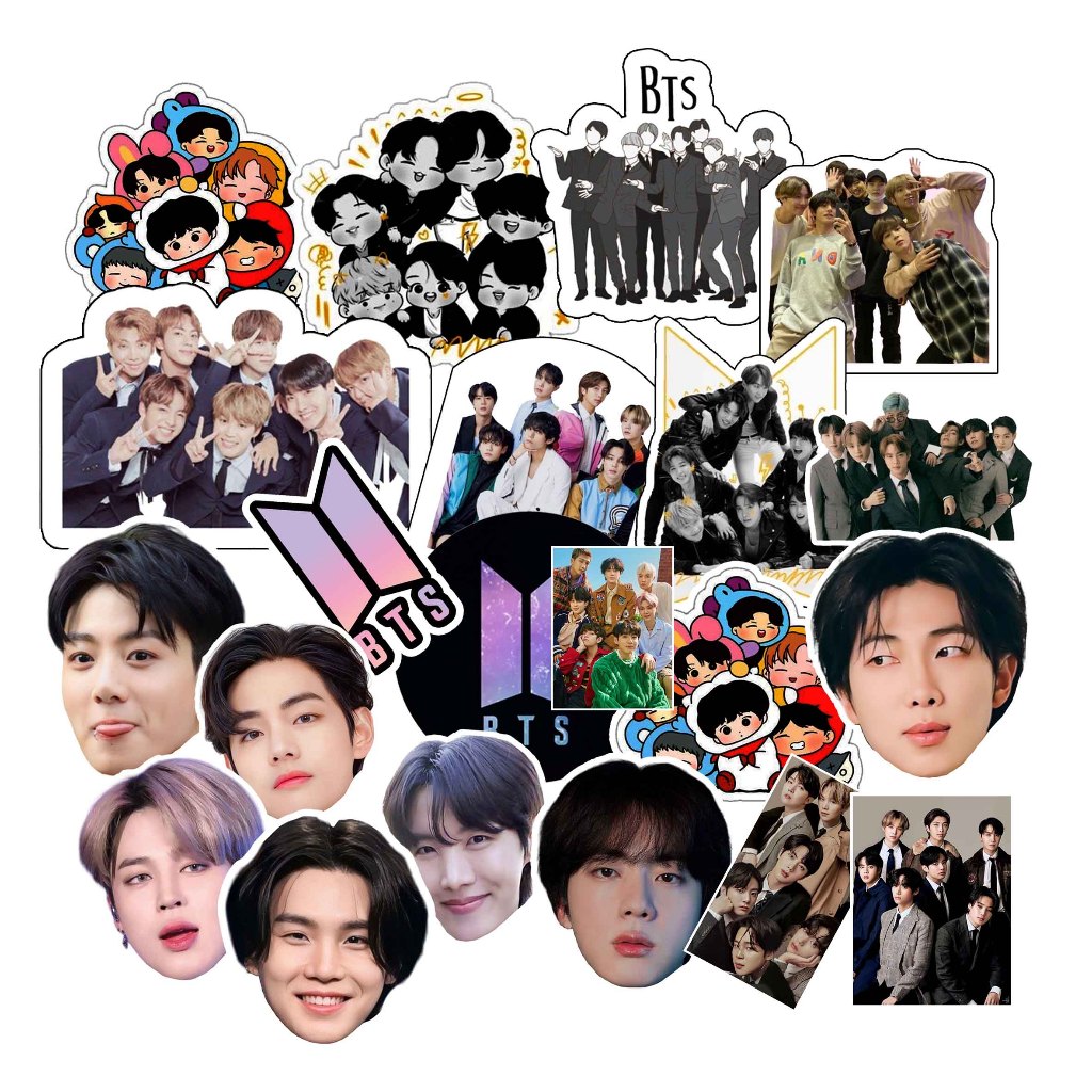 Jual 50 STIKER BTS STIKER CUTTING STIKER ESTETIK STICKER AESTHETIC ...