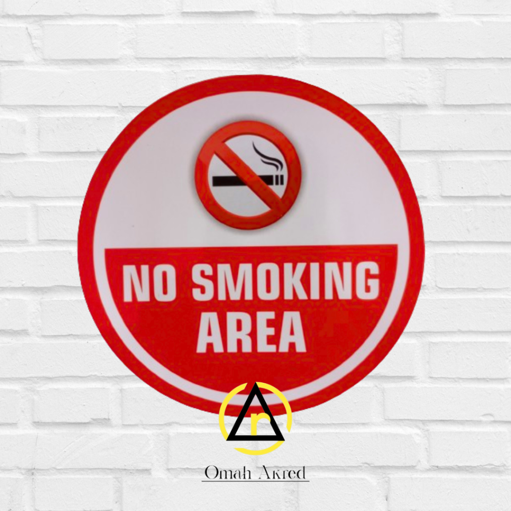 Jual Stiker No Smoking Area - Area Dilarang Merokok - Terima Kasih ...