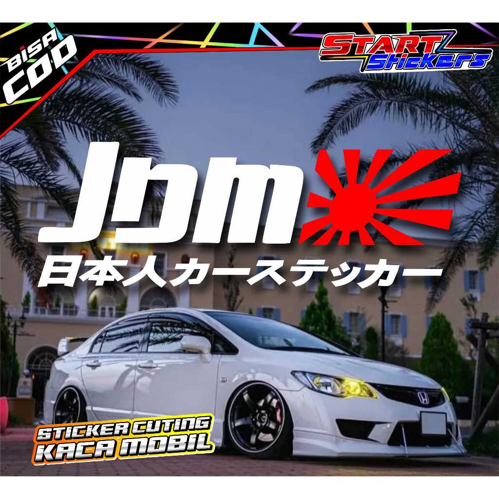 Jual STIKER CUTTING KACA MOBIL MODEL JDM / STICKER VARIASI MOBIL JDM ...