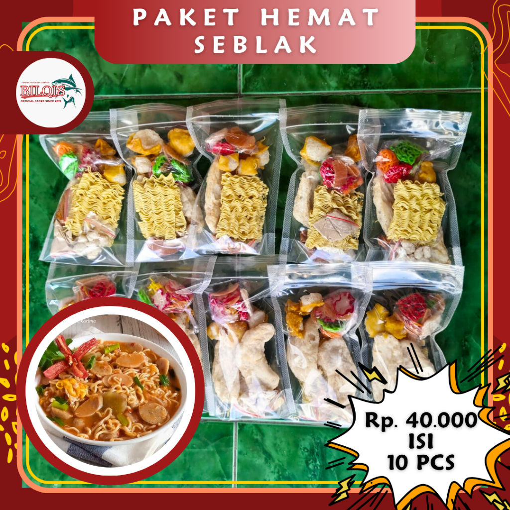 Jual Paket Hemat SEBLAK Instan 10pcs / Seblak Instan Homemade / Seblak ...