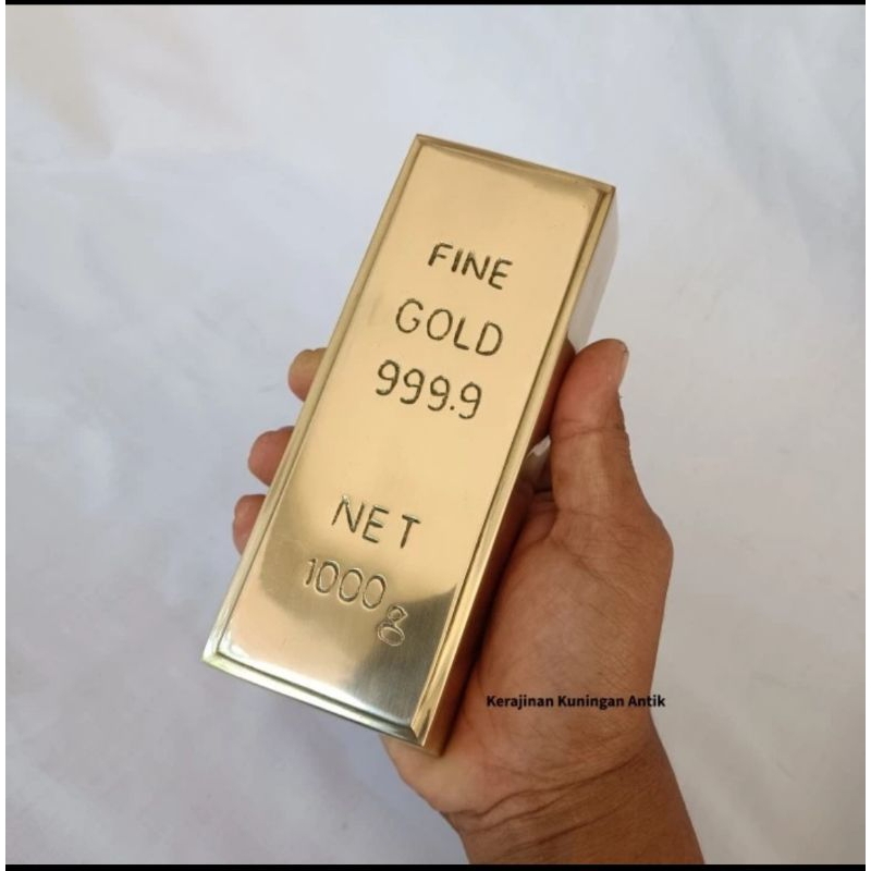 Jual Fine Gold 999.9 / Miniatur Emas Batangan 1000 gr | Shopee Indonesia