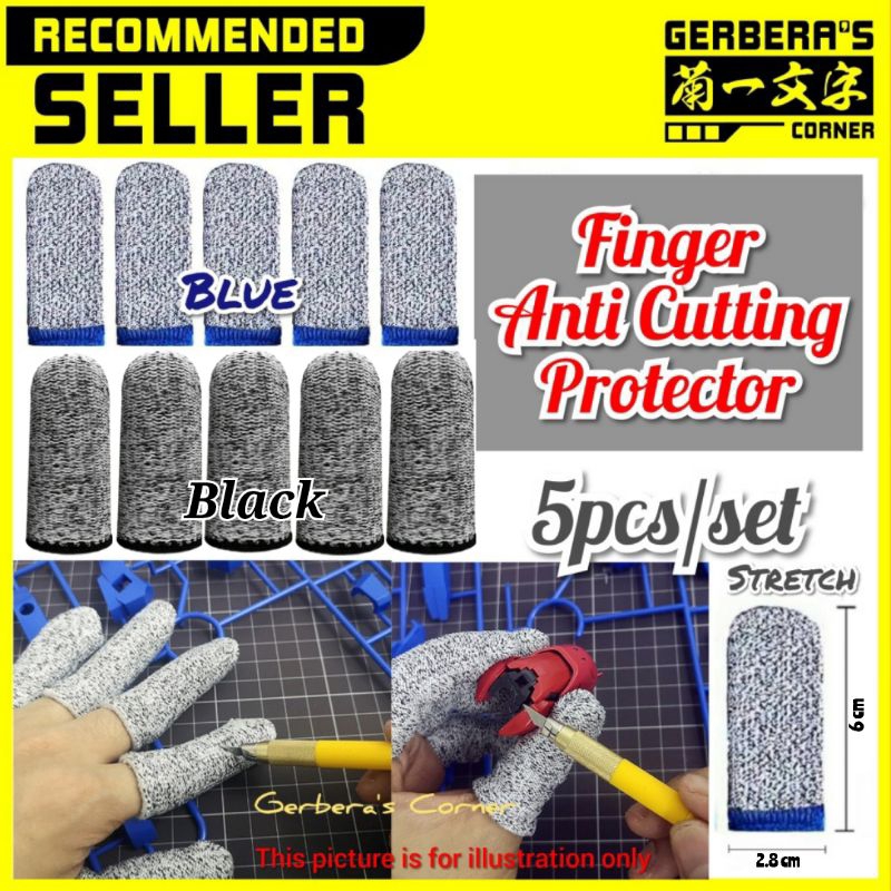 Jual Finger Anti Cutting Protector Set 5pcs Pelindung Jari Anti Potong ...